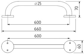 Nimco Madlo 600x25 mm - BM 7635-18