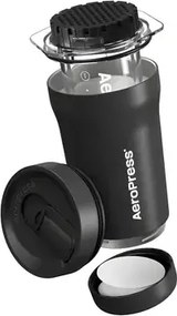AeroPress Go Plus černá / Ruční kávovar / Termohrnek 473 ml / Mletá ká