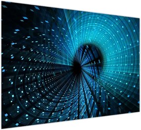 Fototapeta Futuristická modrá spirála 3D 200x135cm FT2815A_1AL
