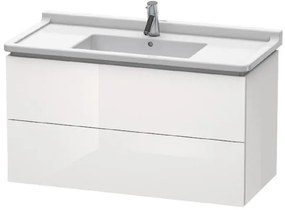 Duravit L-Cube - Umyvadlová skříňka 56x102x47 cm, 2 zásuvky, lesklá bílá LC626602222