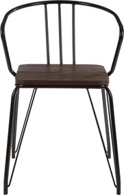 Černá/v přírodní barvě jídelní židle z jilmového dřeva District – Premier Housewares