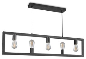 Závěsné svítidlo Hanging lamp Quadrato - Black - Metal