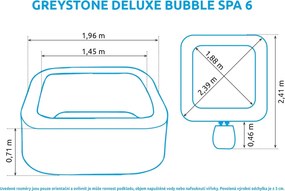 Nafukovací vířivka Marimex Greystone Deluxe Bubble Spa 6 NP -Intex 28452NP [63600295]