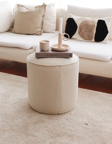 Atelier del Sofa Taburet Teddy - Cream, Krémová