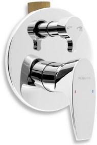 Novaservis Nobless Wat - Vanová baterie pod omítku pro dva spotřebiče, chrom, 39050R,0