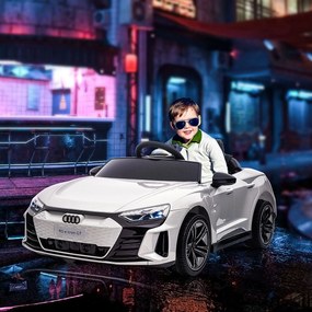 HOMCOM Dětské elektrické autíčko AUDI RS e-tron GT s dálkovým ovládáním, bezpečnostním pásem, klaksonem, hudbou a světlomety, do 5 km/h, pro děti od …