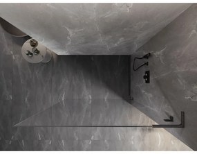 Mexen, Mexen Lunar L sprchová stěna pravá 60 x 200 cm, průhledná 8 mm, pistolově šedá kartáčovaná - 830L-060-000-66-00-P