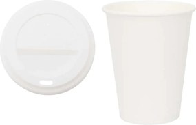 Papírové kelímky na kávu s víčky 1000 pcs 12oz 300ml 3325217