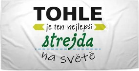 Sablio Ručník Tohle je ten nejlepší strejda na světě - 70x140 cm