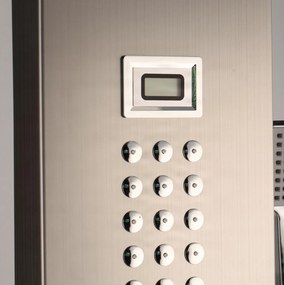 Termostatický sprchový panel EYN TP1912L, nástěnný i rohový, světle bronzový, s masážními tryskami — Nástěnná