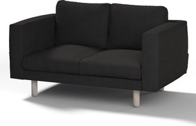 Potah na pohovku IKEA Norsborg 2-místná barva černá látka pletený vzor