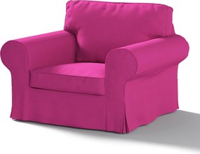 Potah na křeslo IKEA Ektorp barva růžová látka pletený vzor