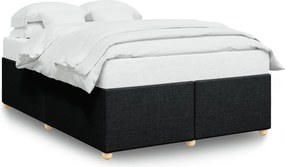Rám postele bez matrace černý 160 x 200 cm textil 3284745