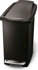 Simplehuman Pedálový odpadkový koš  – 10 l / úzký / černý plast