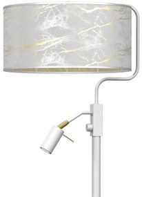 Stojací lampa SENSO 1xE27/40W/230V + 1xGU10/7W bílá