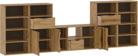 5 kusů TV skříněk s úložným prostorem "ODDA" Borovicový masiv 3365378
