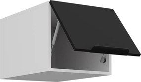 ARIA bc | horní skříňka 40 NAGU-36 1F výklopná | 40 cm | HLUBOKÁ | ANTI FINGERPRINT povrch | bílá/černá
