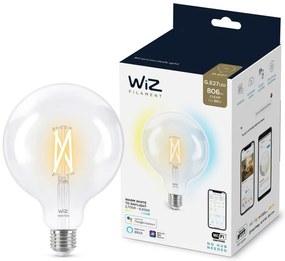 Wiz tunable white 8718699786717 inteligentní led filamentová žárovka e27 | 1x6,7w | 806lm | 2700-6500k - tvar globe
