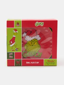 Sinsay - Sada: hrnek, miska a talíř Grinch - vícebarevná