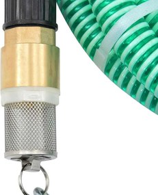 Sací hadice s mosaznými konektory zelená 1,1" 5 m PVC 151043