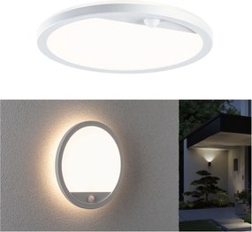 P 94662 LED venkovní panel Lamina vč. pohybové čidlo IP44 kruhové 280mm 3000K 14,5W 230V bílá umělá hmota - PAULMANN
