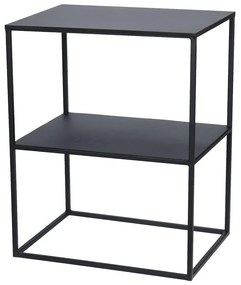  HowHomely | Odkládací stolek LOFT 50x40 cm černá | DD0448
