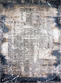 BE Koberec Mitra 3002 NAVY - tmavě modrý béžový obdélníkový Rozměr: 60x100 cm