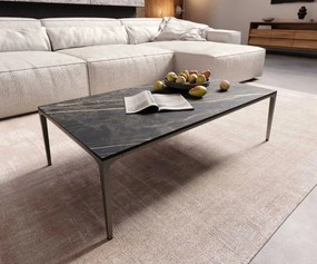 Konferenční stolek Levente 110x60 cm keramika Laminam®Noir Desir
