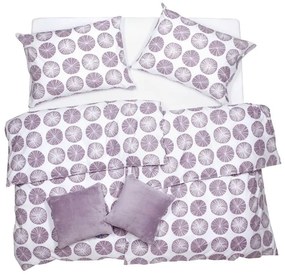 SCANquilt povlečení KLASIK terče fialová 140 x 200/70 x 90 cm