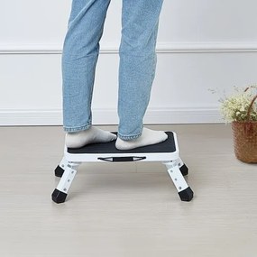 Stolička s 1 schůdky, nosnost 150 kg, skládací ocelový schůdek 3 nastavitelná výška