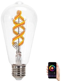 Aigostar B.V. | LED RGBW Žárovka FILAMENT ST64 E27/4,9W/230V 2700K - Aigostar | AI0594