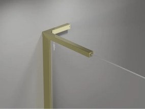Mexen Mist-H L, 1-křídlé sprchové dveře levé 125 cm, čiré sklo, zlatý lesklý profil, 8A5L-125-001-50-00-L