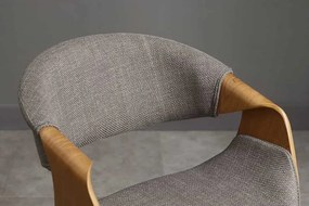 Designová jídelní židle Taariq šedá