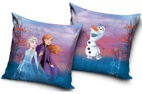 CARBOTEX - Dívčí dekorační polštář Ledové království - Frozen II. / 40 x 40 cm