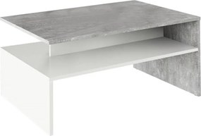 Tempo Kondela Konferenční stolek DAMOLI, beton/bílá