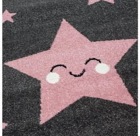 Ayyildiz Dětský kusový koberec KIDS 0610, Růžová Rozměr koberce: 200 x 290 cm