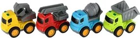TEDDIES Stavební auto / Autíčko na setrvačník / plast / 9 cm / 4 druhy