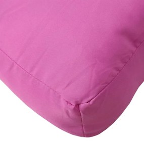 Poduška na palety růžová 80 x 40 x 12 cm textil - Default Title