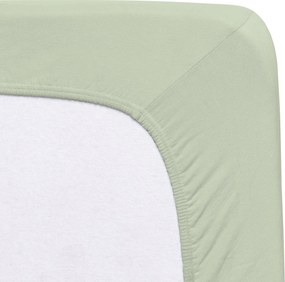 Florella Prostěradlo Avance Jersey Elastan Pastel Grün, 90-100x200-220 cm