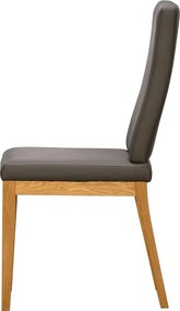 Casarredo - Komfort nábytek Dřevěná jídelní židle DEGO, Carabu výběr barev, (2ks) | barva: szy-dub-zlatý,potah: carabu 60
