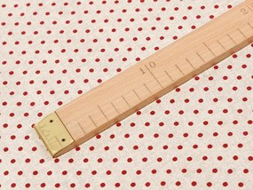 Biante Bavlněný povlak na polštář Sandra SA-025 Červené puntíky 45 x 45 cm