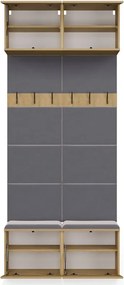 Předsíňová stěna HAGA 2W 100 cm dub Artisan