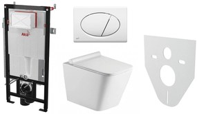 Alcaplast AM101/1120 Sádromodul komplet do sádrokartonu se závěsným WC RIMLESS Orlo