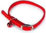 Beeztees Obojek pro kočky nylonový červená 6-29cm x 10mm
