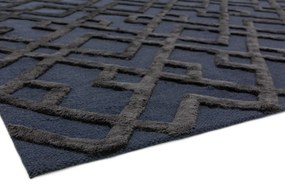 Černý  koberec Doons Black Trellis Rozměry: 120x170 cm