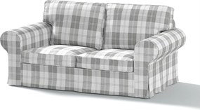 Potah na pohovku IKEA Ektorp 2-místná rozkládací  NOVÝ MODEL 2012 barva šedá látka pletený vzor, vzorované