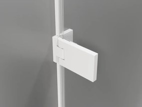 Mexen Lunar-F, skládací sprchový kout levý 90 x 70 cm, 8mm čiré sklo, bílý profil, 836-090-070-20-00-L