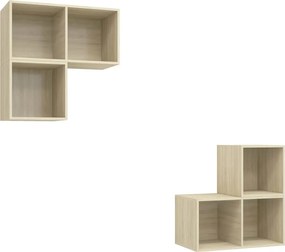 4dílný set TV skříněk dub sonoma kompozitní dřevo 3079766