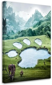Gario Obraz na plátně Zvířecí jezírko - Alex Griffith Rozměry: 40 x 60 cm