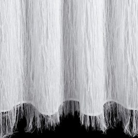 ZÁVĚS NA KROUŽCÍCH AURORA 140X250 CM BÍLÁ